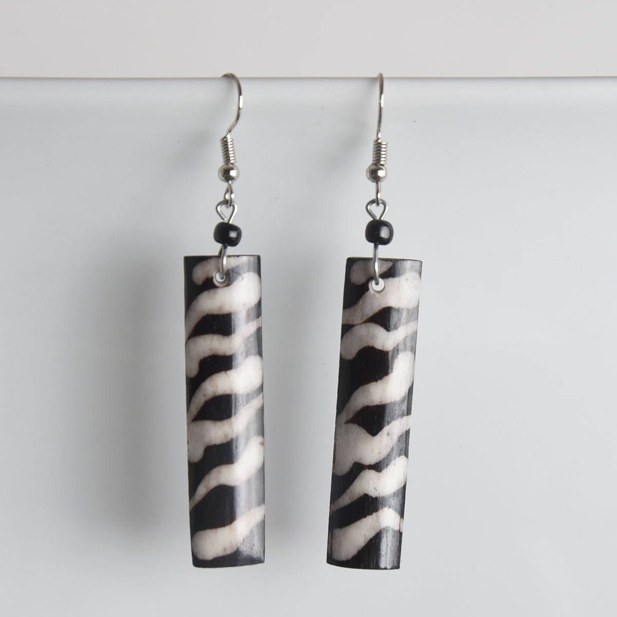 Geometric Cow Bone Dangle Earrings - Project Have Hope