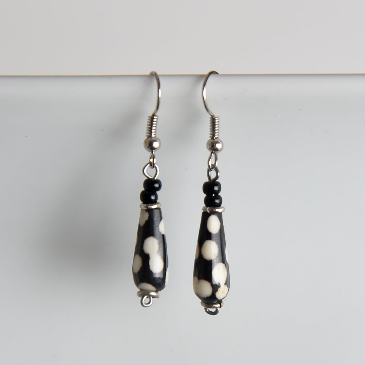 Geometric Cow Bone Dangle Earrings - Project Have Hope