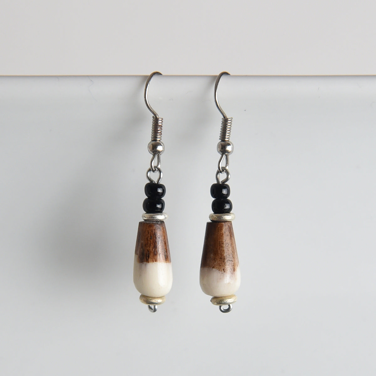 Geometric Cow Bone Dangle Earrings - Project Have Hope