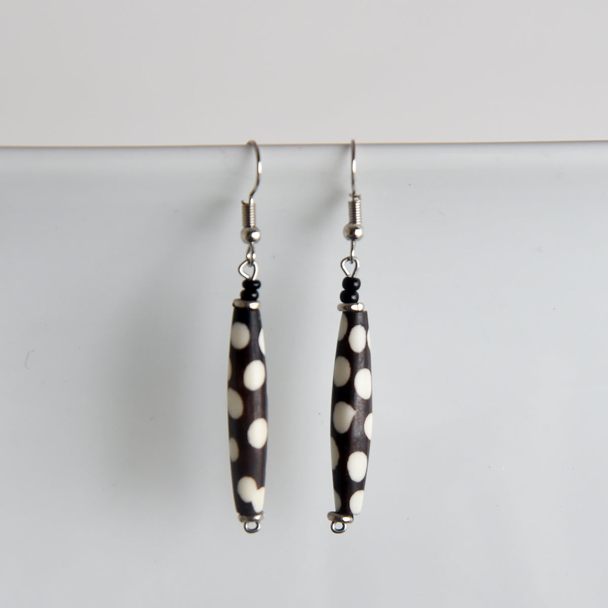 Geometric Cow Bone Dangle Earrings - Project Have Hope